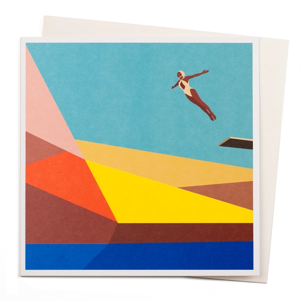Diver Greeting Card - UStudio - Daisy Chain Gift Company