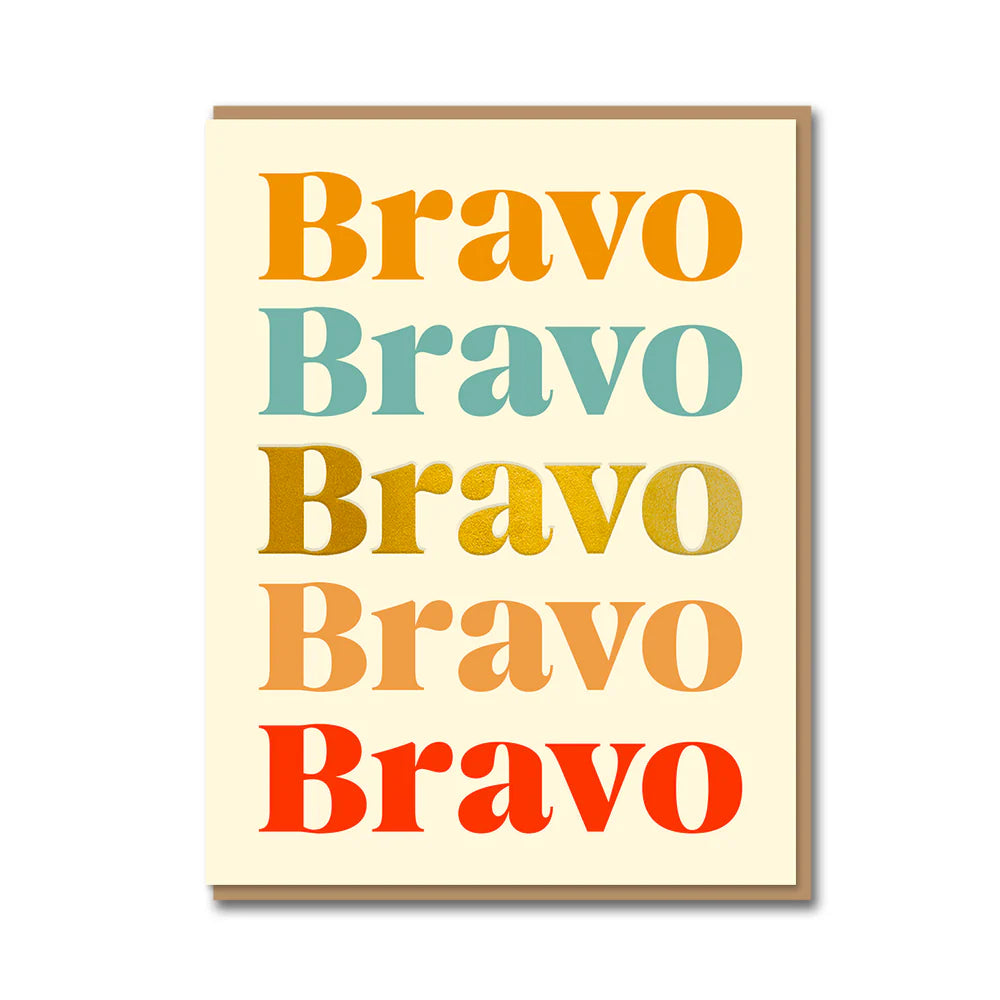 Bravo: Serif Greeting Card - 1973 - Daisy Chain Gift Company
