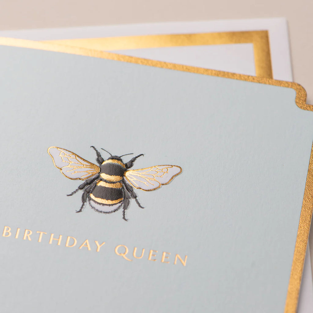 Bee Birthday Queen Greeting Card - Fox & Butler - Daisy Chain Gift Company