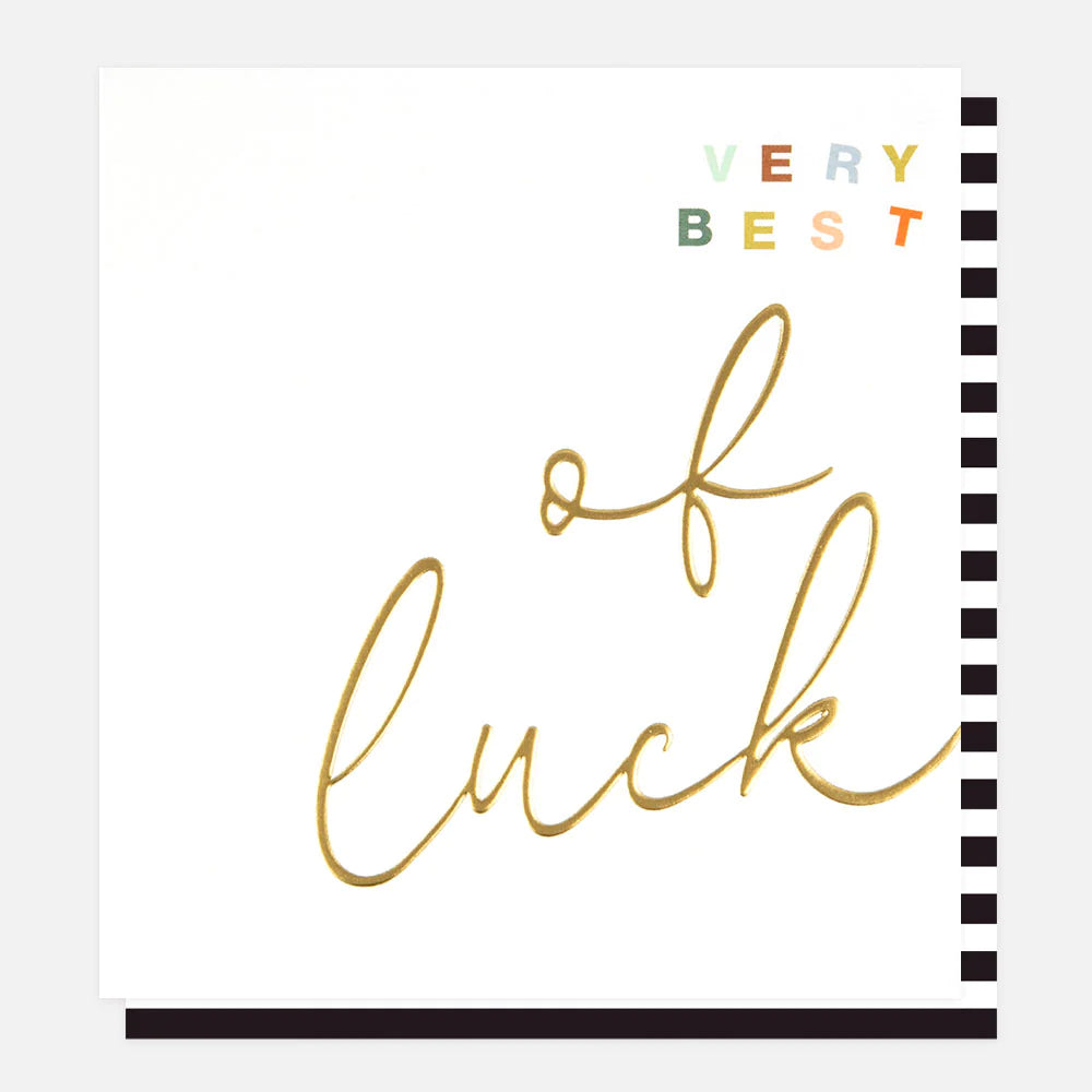 Very Best of Luck Card - Caroline Gardner - Daisy Chain Gift Company
