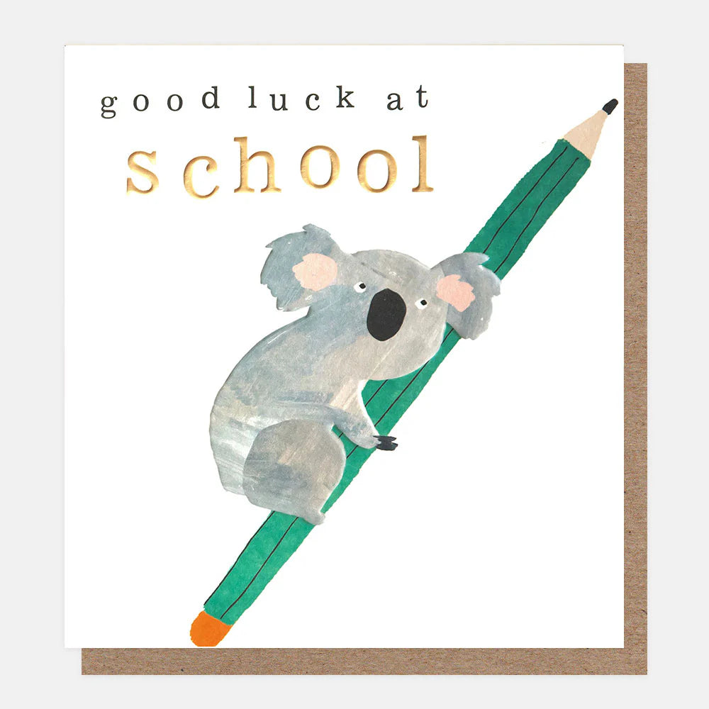 Good Luck at School Koala Greeting Card - Caroline Gardner - Daisy ...