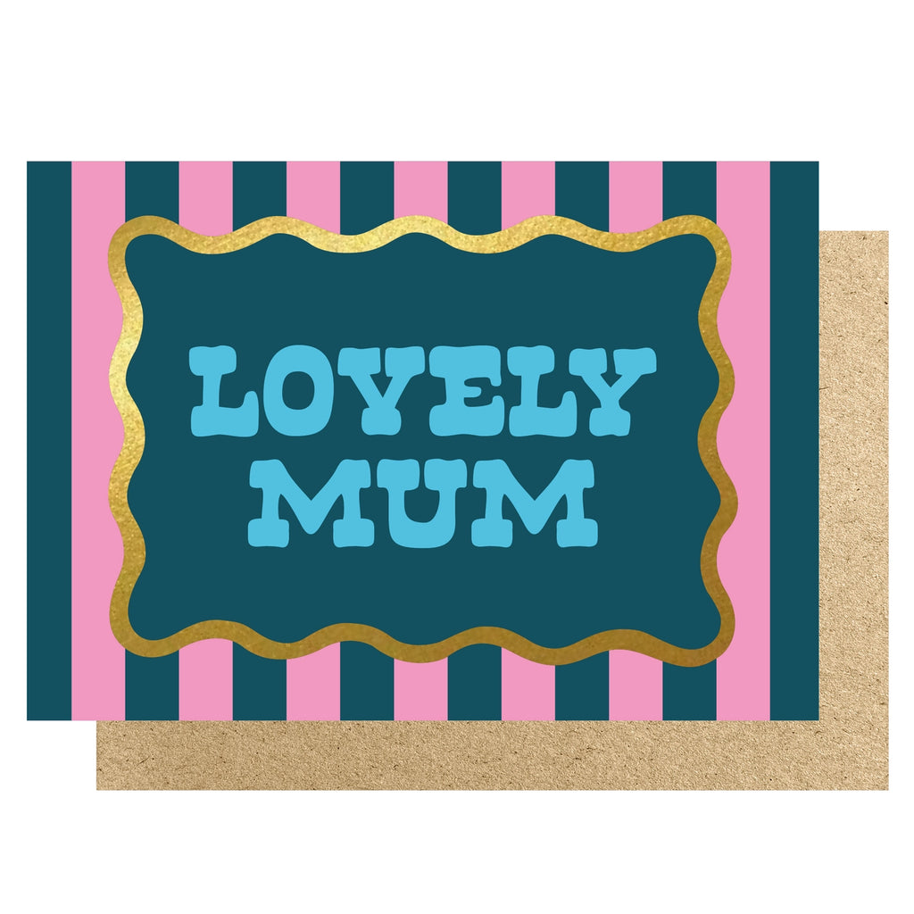 Lovely Mum Greeting Card - Lucky Ink - Daisy Chain Gift Company