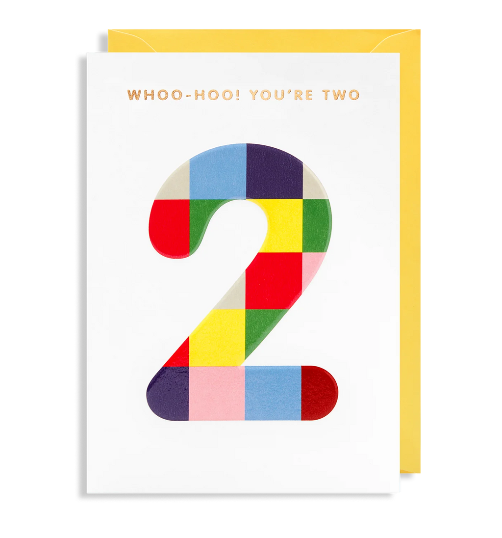Whoo-Hoo! You're Two Birthday Card - Lagom Design - Daisy Chain Gift ...