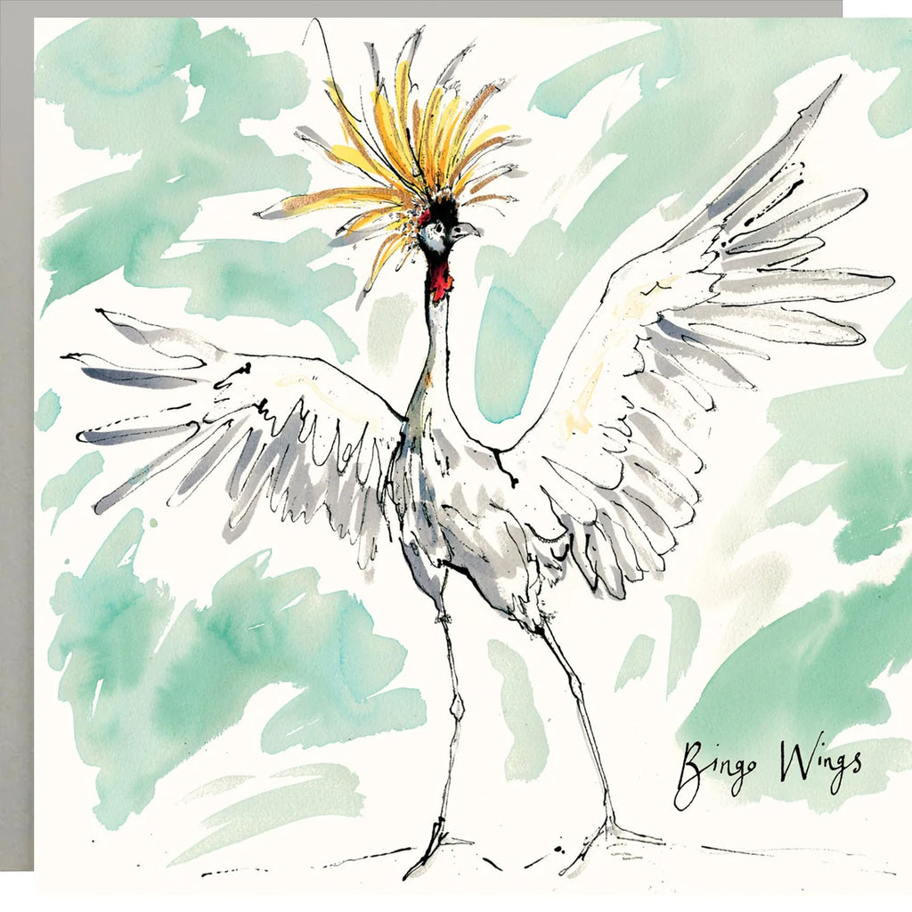 Bingo Wings Card - Anna Wright - Daisy Chain Gift Company