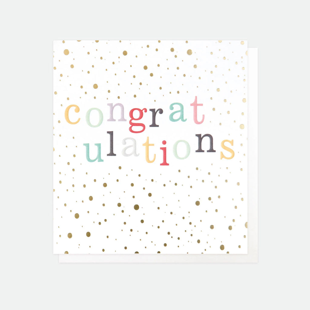 Confetti Congratulations Card - Caroline Gardner - Daisy Chain Gift Company