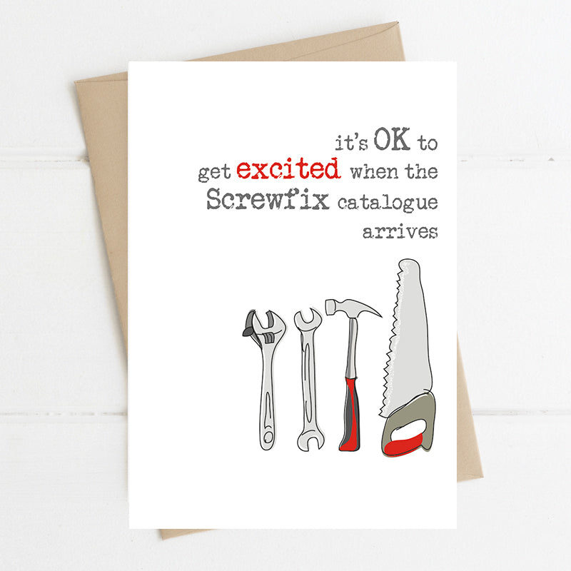 Screwfix Directory Card - Dandelion Stationery - Daisy Chain Gift Company